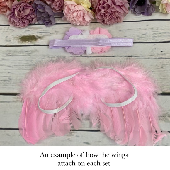 Matching Sets | Newbornbaby Angel Wings Headband Photography Prop ...